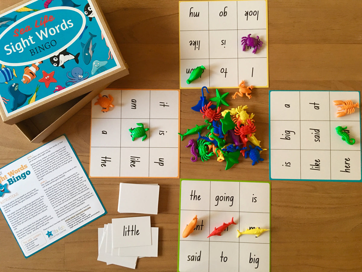Sea Life Sight Words Bingo | Starfish Store